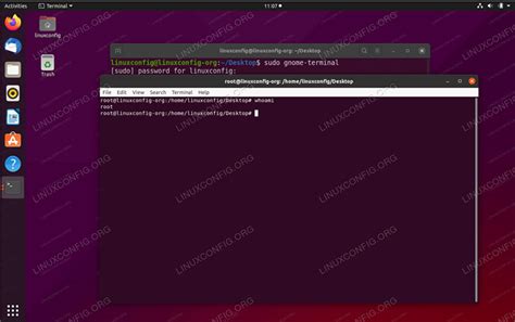 Terminal Terbuka Sebagai Akar Di Ubuntu 2004 Focal Fossa Ilinuxgeek
