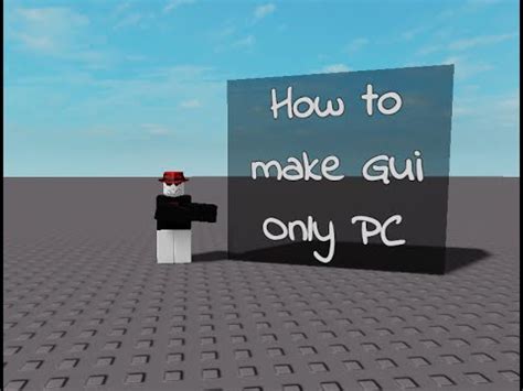 How To Make Gui Only Pc Roblox Studio YouTube