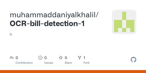 Github Muhammaddaniyalkhalil Ocr Bill Detection 1 H