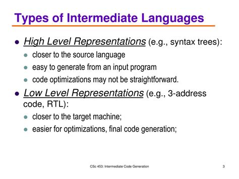Ppt Csc 453 Intermediate Code Generation Powerpoint Presentation Free Download Id4682867