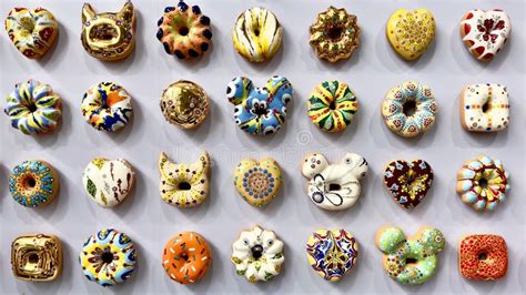 Fancy Donuts At The Dessert Food Festival Stock Image Image Of Candy