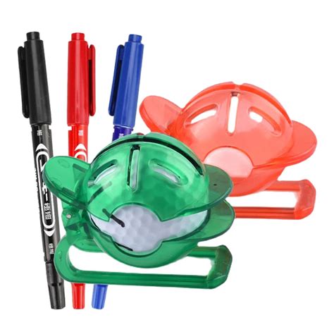 골프 공 라인 라이너 드로잉 마킹 정렬 퍼팅 도구 골프 공 마커 펜 플라스틱 레드 그린 3 색골프 공 Aliexpress