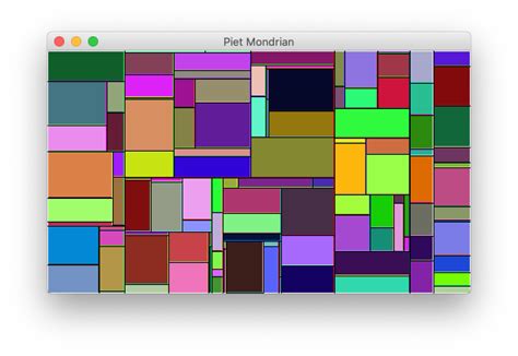School Java Project Mondrian Art The Recursion You Can See And Enjoy D By Golden Thumb