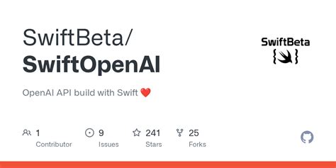 Github Swiftbetaswiftopenai Openai Api Build With Swift ️