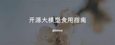 开源大模型食用指南 Dochub 分享优质文档