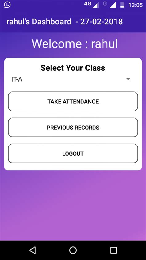 attendance management system using firebase project in android with