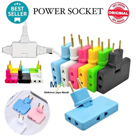 Jual Bisa Cod Promo Power Socket In Extension Plug Lipat Tambahan Lubang Stop Kontak Adapter