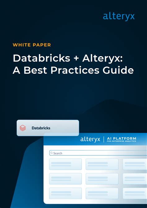Databricks Alteryx A Best Practices Guide Wisdominterface