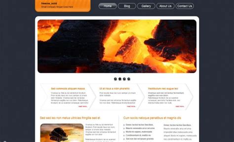 Black Blue Business Css Jquery Template