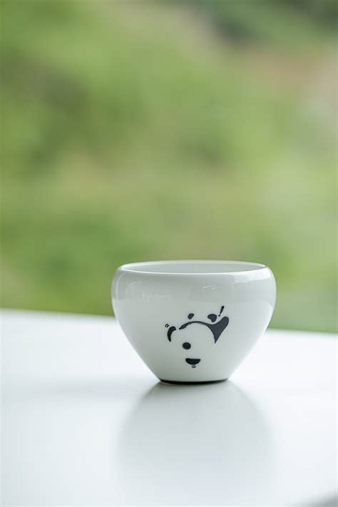 舍己宜物有田烧手绘可爱熊猫建水茶道配件陶瓷干泡废水缸茶洗水盂 阿里巴巴