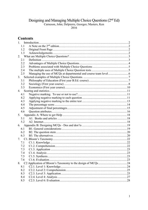 pdf designing and managing multiple choice questions 2nd ed