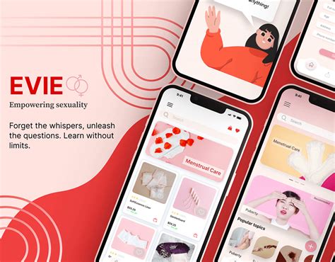 EVIE Sex Education App Behance EVIE Sex Education App Behance