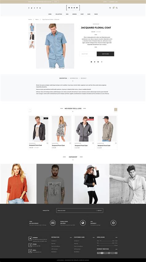 Woow Responsive Woocommerce Theme On Behance