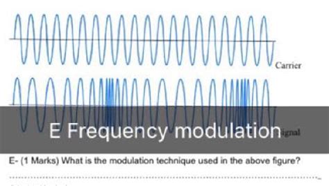Solved E Marks What Is The Modulation Technique Used In Chegg
