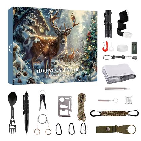 Survival Kit Advent Calendar 2024 Adults Men 24 Day Christmas