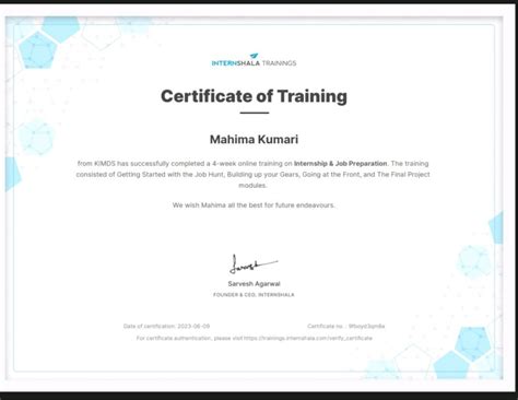 Mahima Kumari On Linkedin Internshala Internship Careerdevelopment