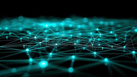 Abstract Plexus Network Connection System Digital Data Visualization Technology Stock