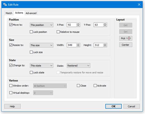 DeskSoft WindowManager Window Position And Size Manager
