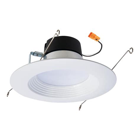 Halo Lt 5 In And 6 In 5000k Integrated Led White Recessed Ceiling Light Retrofit Trim