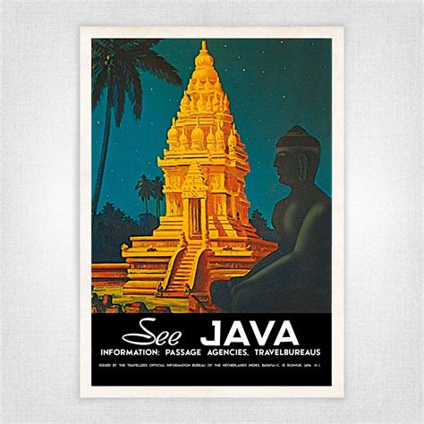 See Java Poster Awesome Indonesia Travel Poster