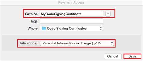 Mac Exporting Your Code Signing Certificate