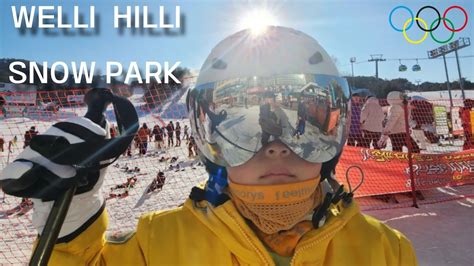 웰리힐리 스노우 파크 스키강습 🎿 🏂 Welli Hilli Park Youtube