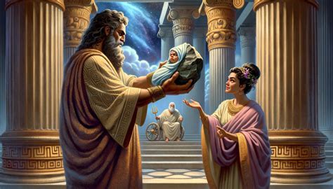 Cronus And Rhea Greek Mythology The Titan God Cronus In Greek