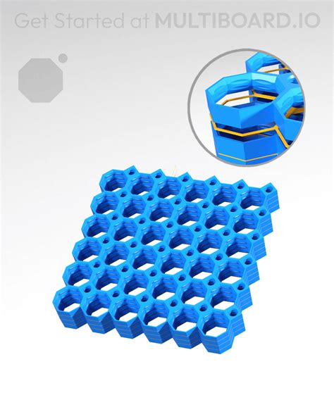 6x6 Multiboard Core Tile X4 Multi Material Stack 3d Model By Multiboard On Thangs