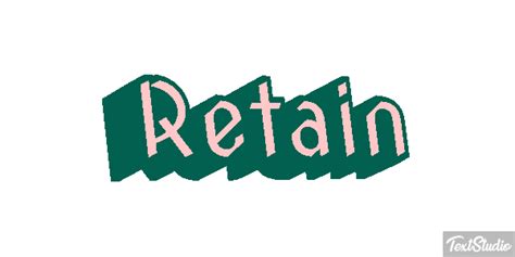 Retain Word Animated  Logo Designs