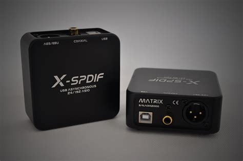 Matrix X Spdif Interface Usb 32bit 192khz Coaxial Aes Ebu Audiophonics