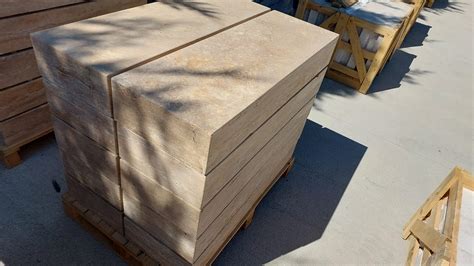 Travertine Blocks Steps Taja Marble By Kemaloglu Turkish Natural