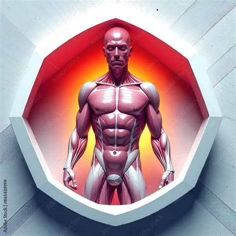 기하학적 인체 육각형 추상 이미지 Stock Illustration Adobe Stock