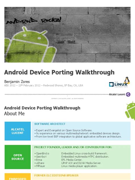 Android Device Porting Walkthrough Pdf Android Operating System