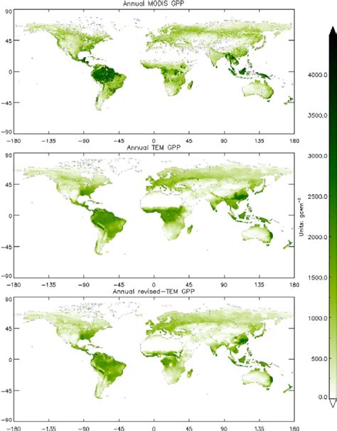 Annual GPP Estimation Comparison Between MODIS GPP TEM GPP And Download Scientific Diagram