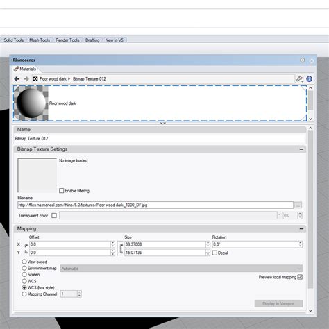 Rhino 6 Material Library Material Editor Is Pointing To An Online