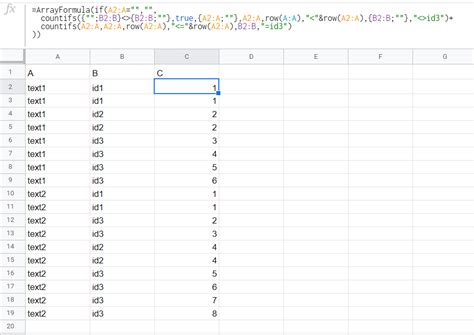Excelsheets Consecutive Count Based On Two Conditions Function