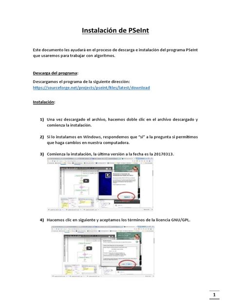 Instalación De Pseint Pdf