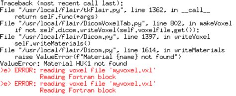 Voxel Material Reading Error Geometry And Materials Fluka User Forum