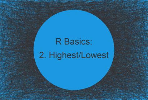 Get Second Lowest And Highest Value In R 2 Examples Vector And Column