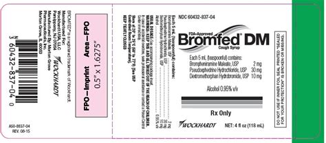 Bromfed Dm Fda Prescribing Information Side Effects And Uses