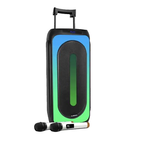 KB Elements Rechargeable Karaoke Speaker 2X10 Subwoofers 2 Wireless Microphones 150W RMS KB Elements Rechargeable Karaoke Speaker 2X10 Subwoofers 2 Wireless Microphones 150W RMS