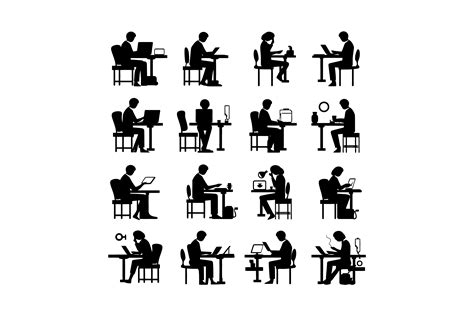 Casual Coder Silhouette Developer Set Graphic By Fijulanam468 · Creative Fabrica