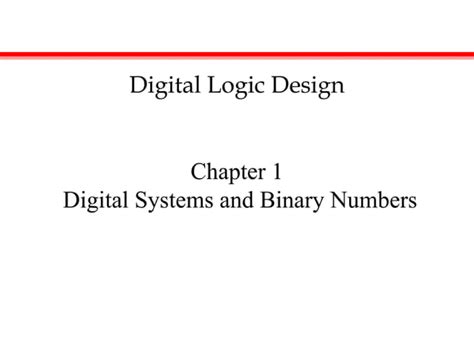 Chapter Digital Systems And Binary Numbers Digital Integrated Circuit Design Studocu
