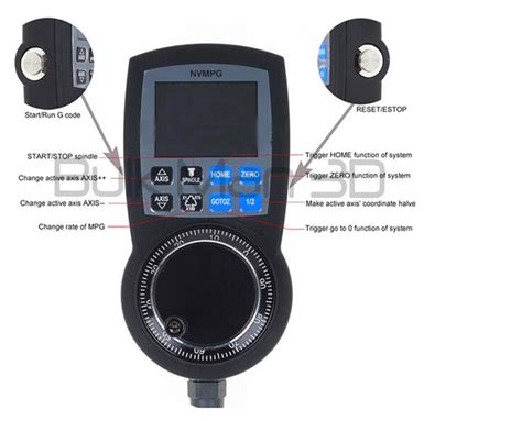 MPG CNC 6 Axis Mach3 Manual Pulse Generator With Coordinates Display Handwheel EBay