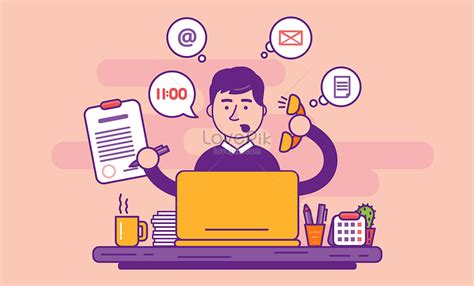 비즈니스 업무 일러스트 무료 다운로드 Lovepik