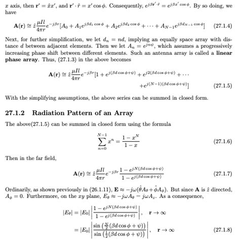 solved a simple linear dipole array is shown in figure 27 1