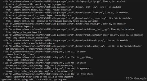 使用py文件时遇到报错：typeerror Plain Typingself Is Not Valid As Type Argument