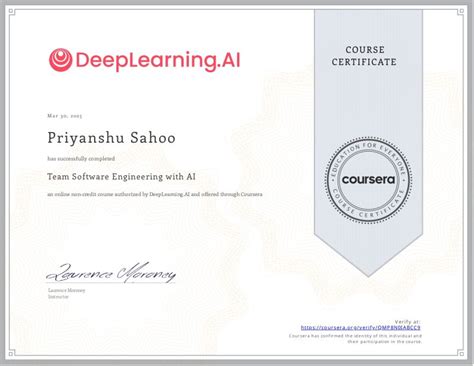 Ai Machinelearning Softwareengineering Llms Coursera Deeplearningai… Priyanshu Sahoo