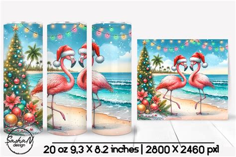 Christmas In July Flamingo Tumbler Funny 3842518