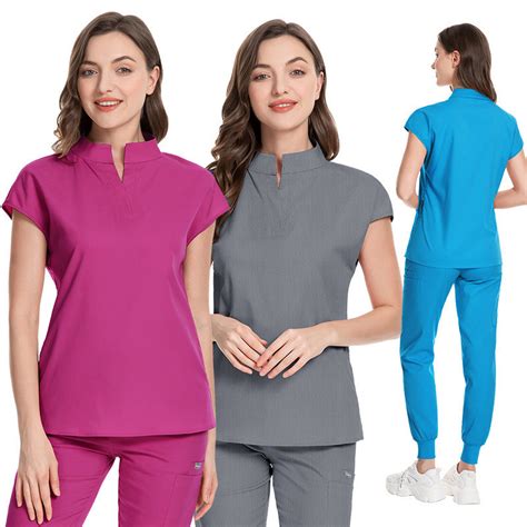 Slim Fit Medical Scrubs Uniform Women Scrub Sets Nursing Accessories